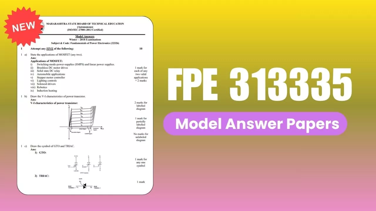 FPE 313335 New Model Answer Papers : Fundamentals of Power Electronics ...